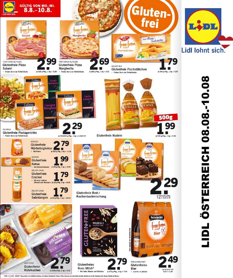 Glutenfreie Artikel beim Discounter – LIDL ist Vorreiter in Europa ...